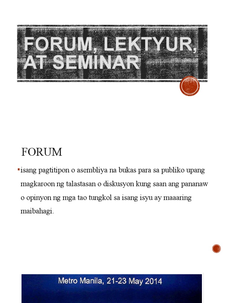 Forum Seminar Lektyur | PDF