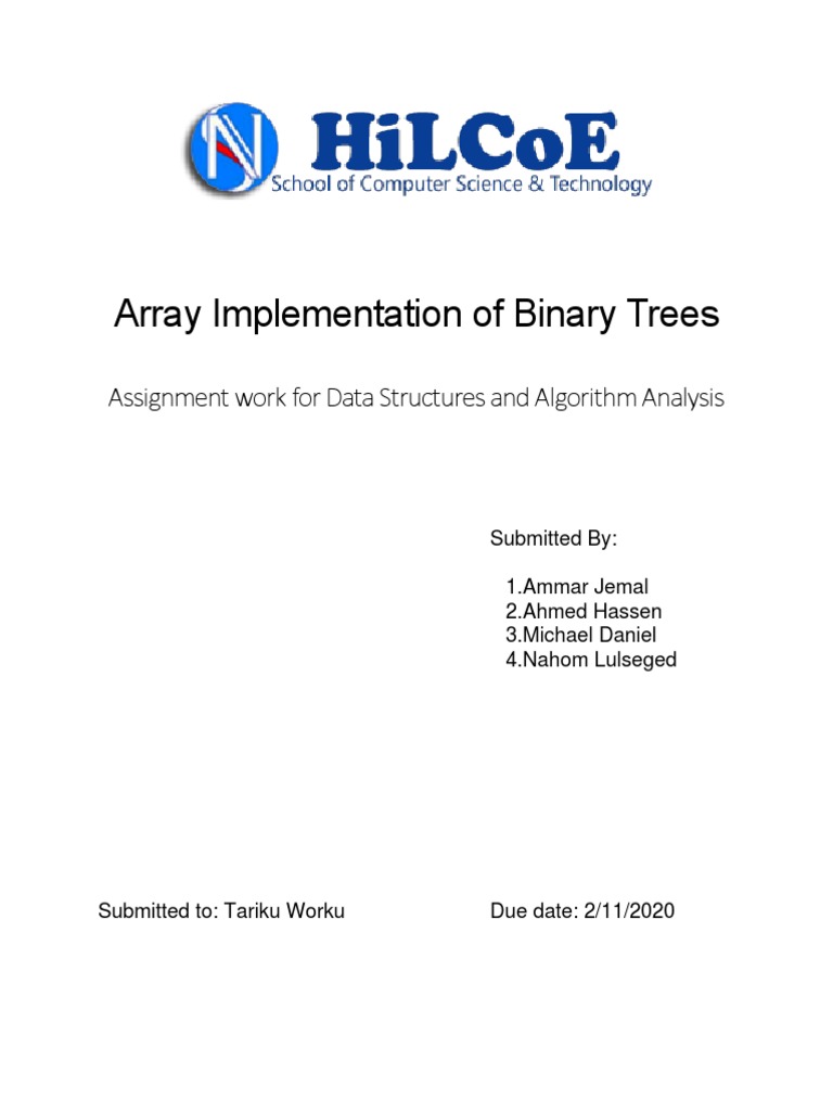 Array Representation of Binary Tree | PDF | Array Data Structure | Computer Science