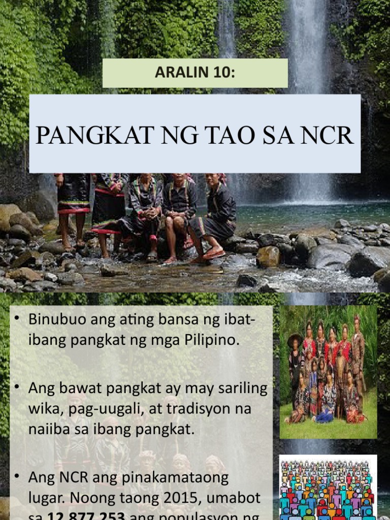 Pangkat NG Tao Sa NCR | PDF