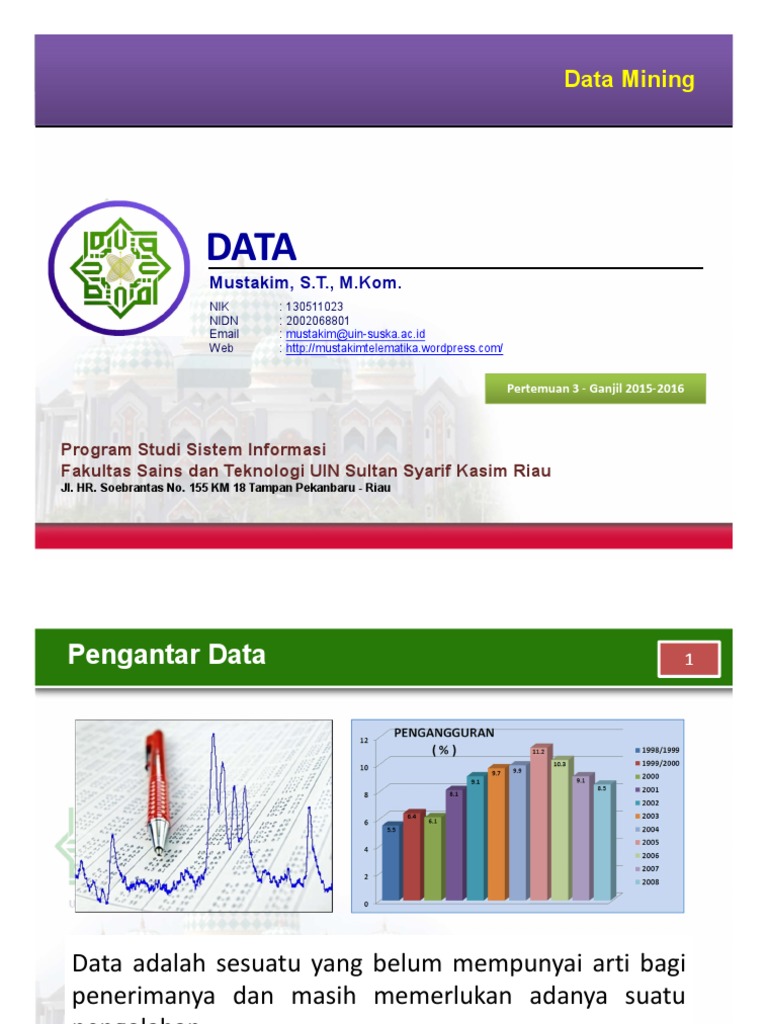 Pengantar dan Tipe Data Mining | PDF
