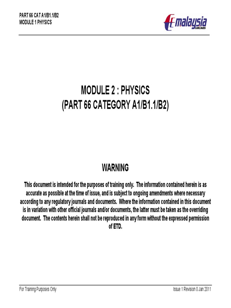 Cat b1.1 Mod 2 Course Note (Dcam Part 66) - Issue 1 Revision 0 Jan 2011 ...