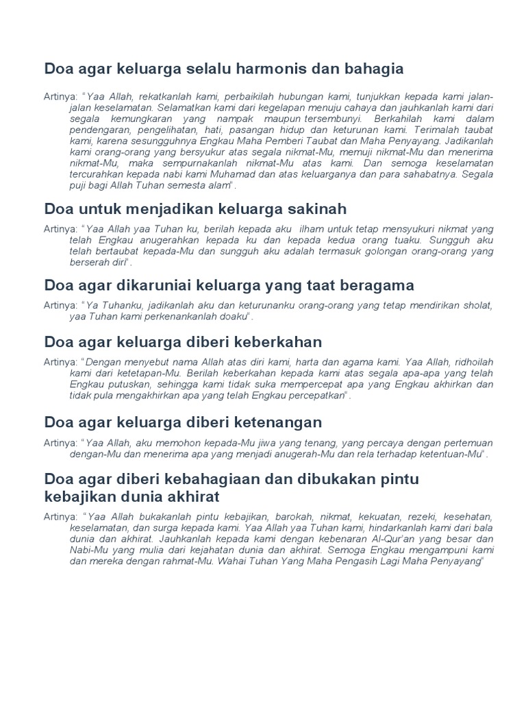 Macam Macam Doa | PDF