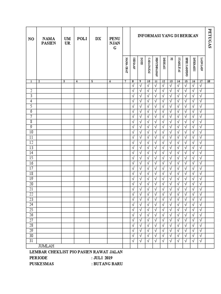 Contoh Pemberian Pio | PDF
