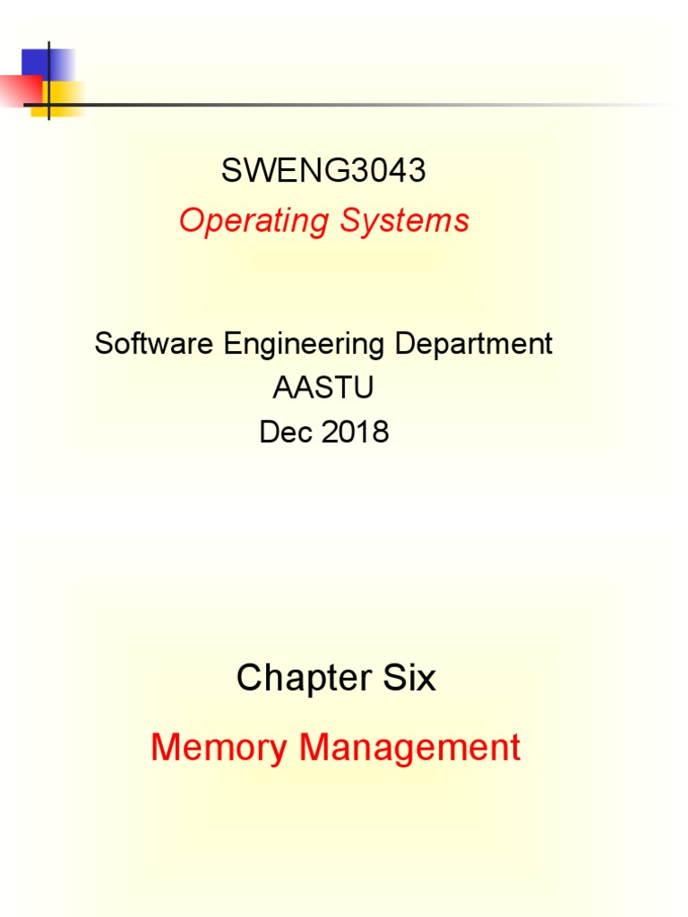 Chapter 6 - Memory Management | PDF | Computer Data Storage | Process (Computing)