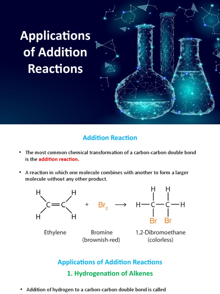 Applications of Addition Reactions