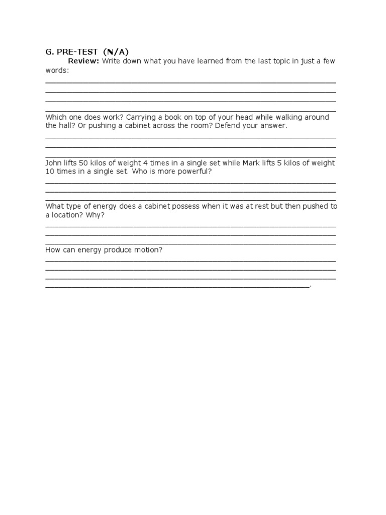 Review: Write Down What You Have Learned From The Last Topic in Just A ...