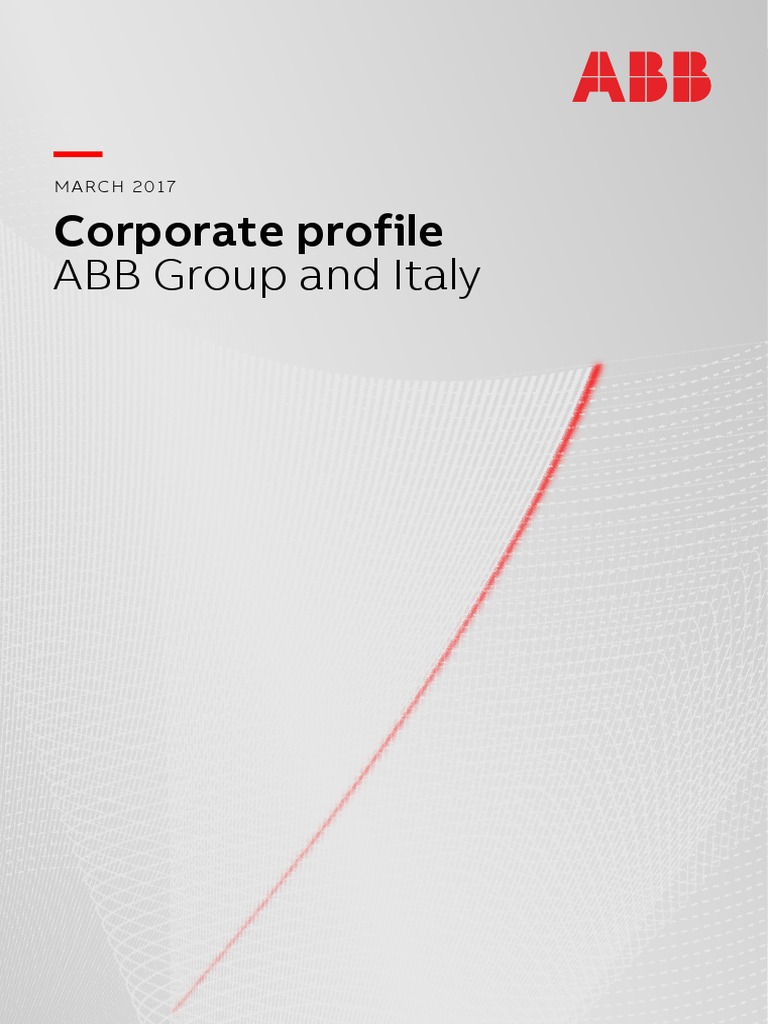 Profile ABB Italy March 2017 | PDF | Electrical Grid | Automation