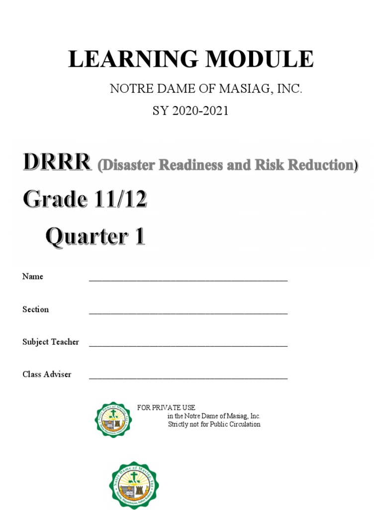 DRRR Module Grade 12 | PDF | Types Of Volcanic Eruptions | Volcano
