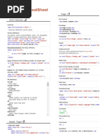 EMMET - Cheat Sheet | PDF | Html Element | Typefaces