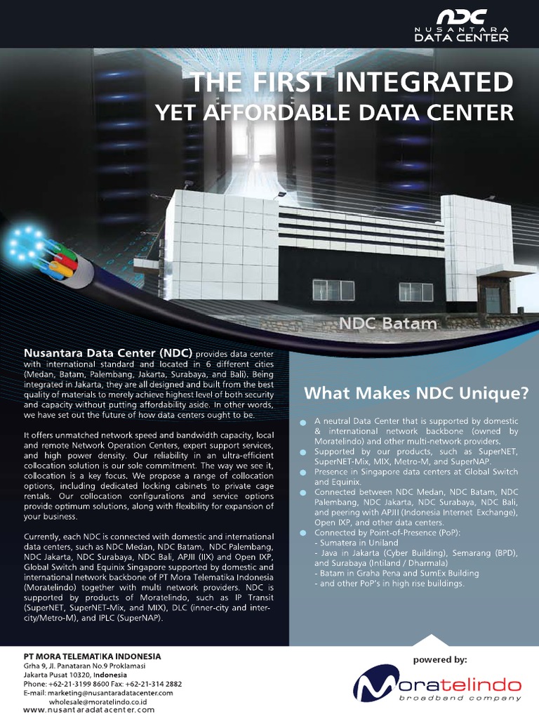 NDC Batam: Data Center Solutions | PDF