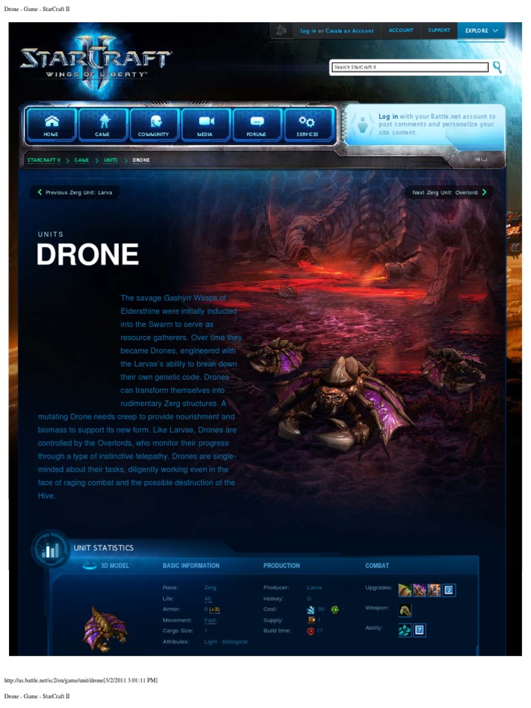 Drone - Game - StarCraft II | PDF | Blizzard Entertainment | Military ...