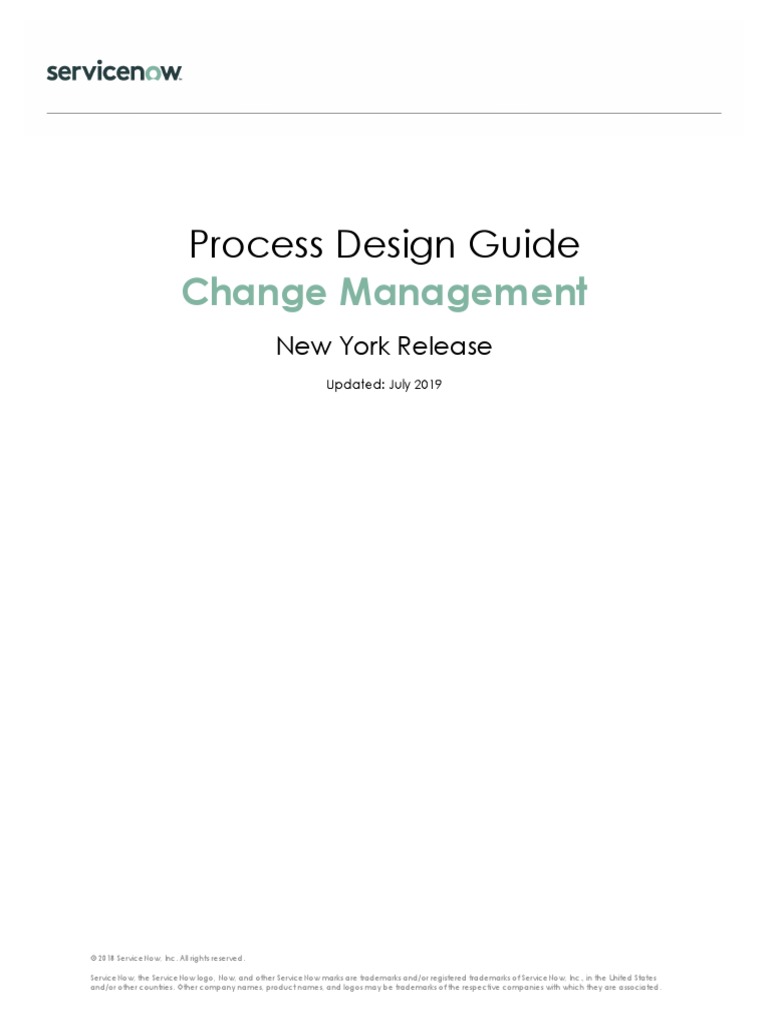 Change Management - Process Design Guide - New York FINAL | PDF ...