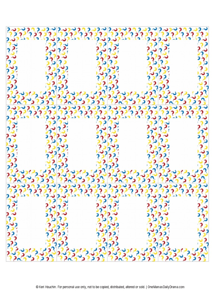 Printable Guess Who Game-KeriHouchin | PDF