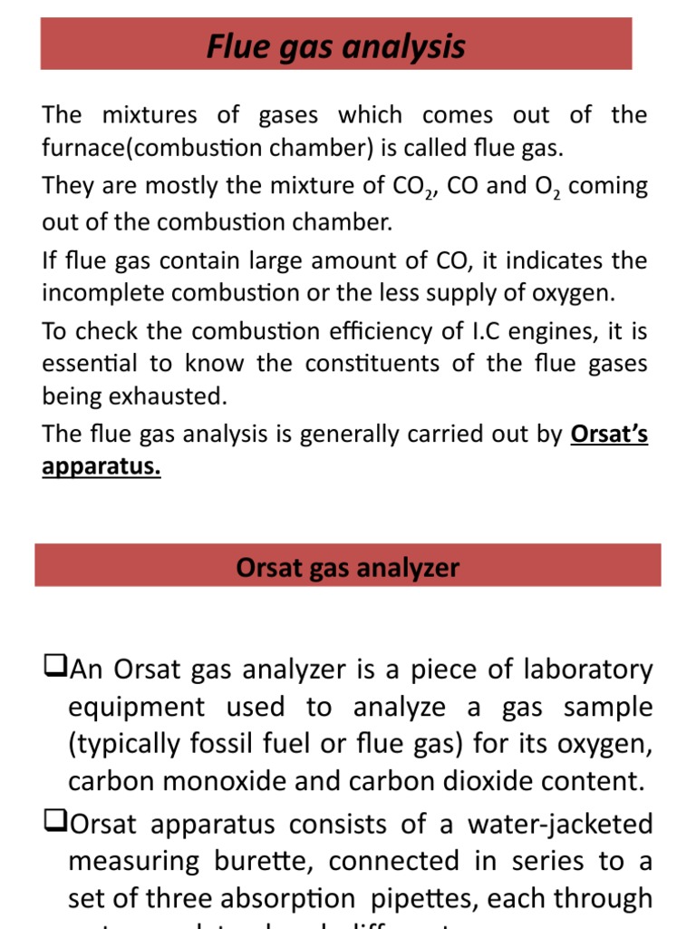 Flue Gas Analysis | PDF | Chemical Process Engineering | Physical Chemistry