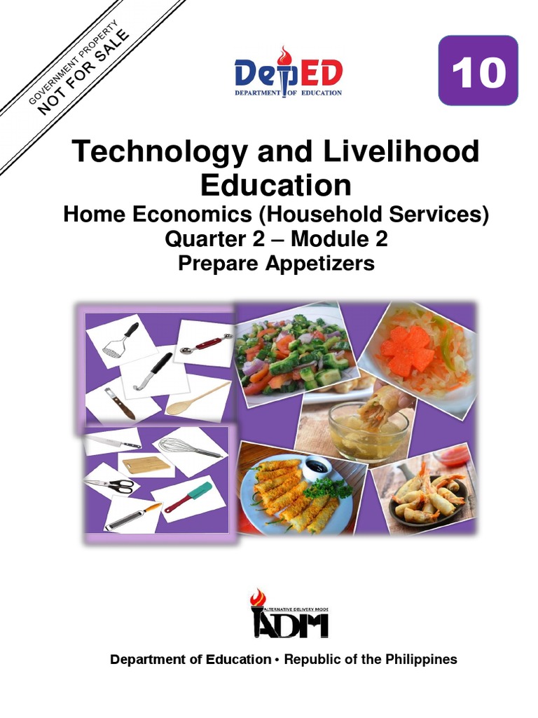 TLE 10 - HE - HS - Q2 - Mod2 - Preparing Appetizers - Version 3 (41 ...