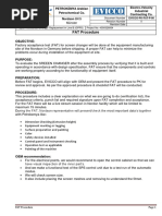 FAT Checklist | PDF | Calibration | Verification And Validation