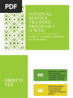 NSTP - CWTS Vision, Mission & Core Values | PDF | Social Science