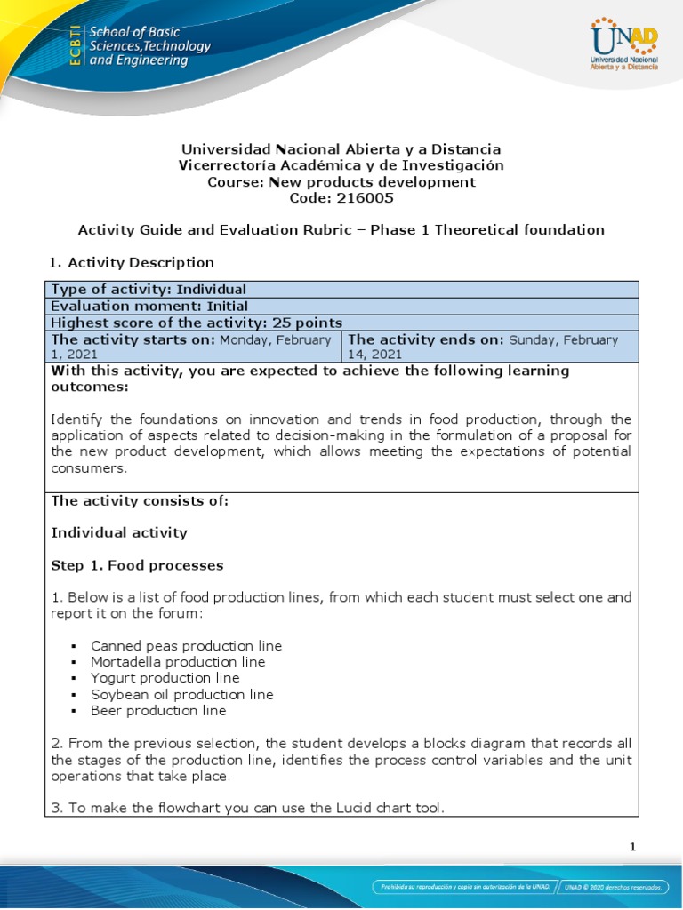 Activity Guide and Evaluation Rubric - Phase 1 - Theoretical Foundation ...