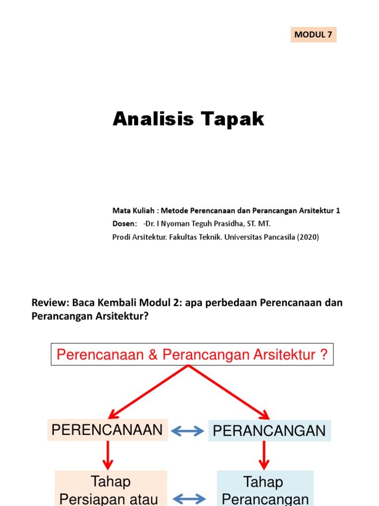 7 - MPPA1 - Analisis Tapak | PDF