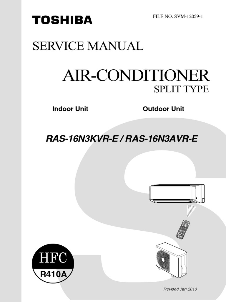 Toshiba AC RAS 16 Service Manual | PDF | Pipe (Fluid Conveyance) | Air ...