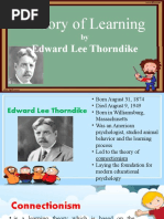 Edward Thorndike (Theory of Connectionism & Laws of Learning) | PDF ...