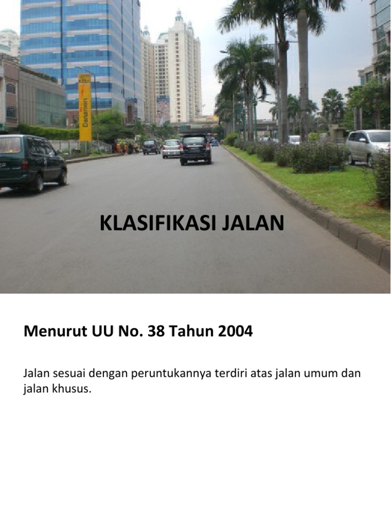 PGJ - 02 - Klasifikasi Jalan | PDF
