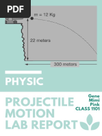 Projectile Motion Lab Report | PDF | Projectiles | Spacetime