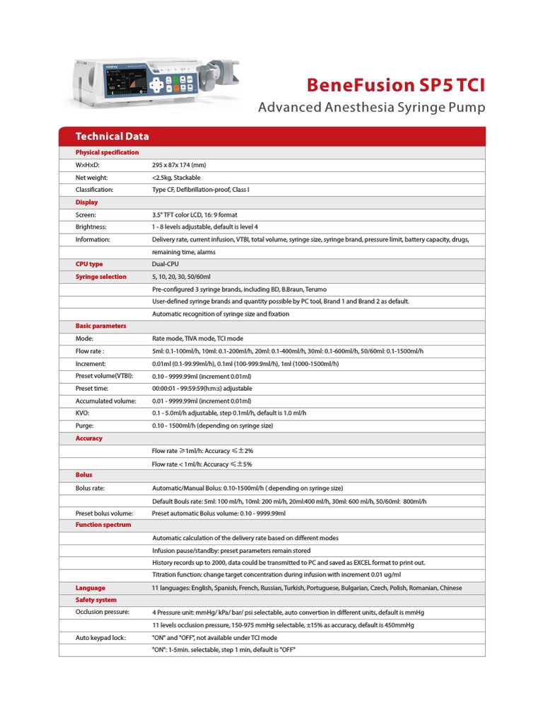 BeneFusion SP5 TCI Datasheet 20150807 - EN | PDF | Nature