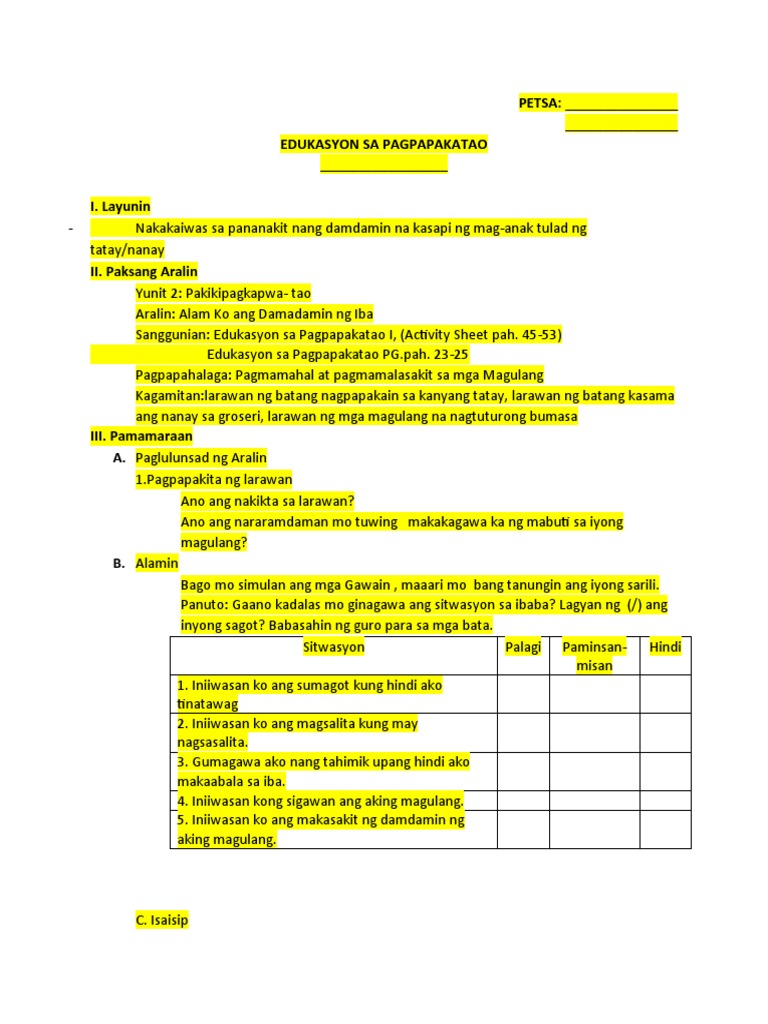 Esp 2nd Quarter | PDF