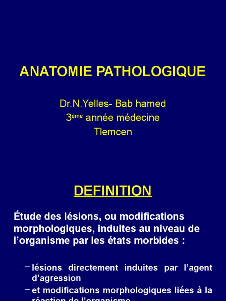 01-Généralités Sur L'anatomie Pathologique | PDF | Biopsie ...