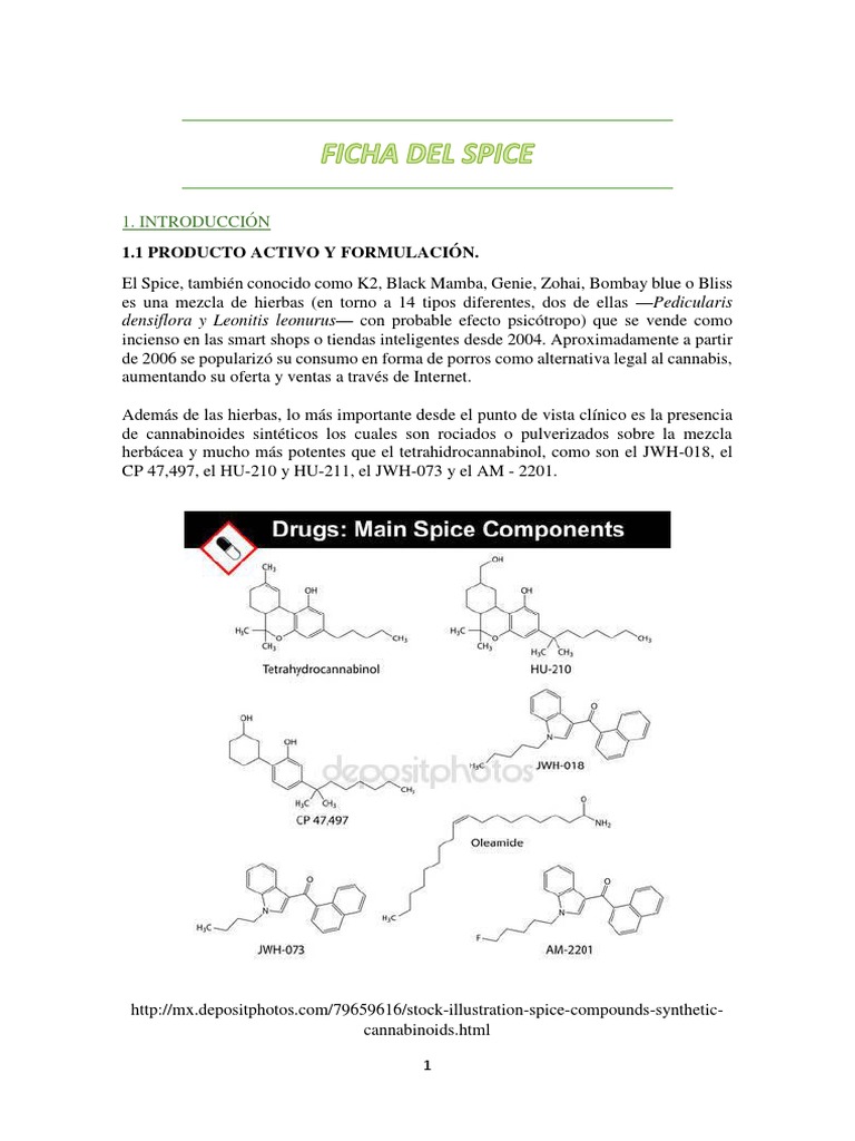 Spice | PDF | Despachador de drogas | La dependencia de sustancias