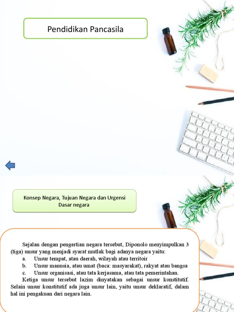 Konsep Negara, Tujuan Negara Dan Urgensi Dasar Negara | PDF