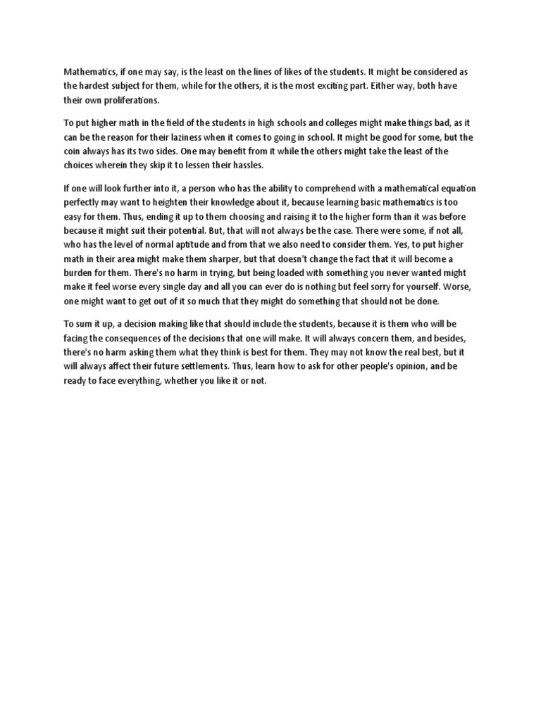 Mathematics Pdf Wellness