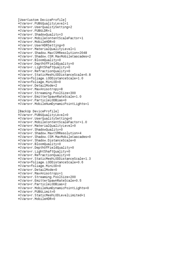 UserCustom Ini | PDF