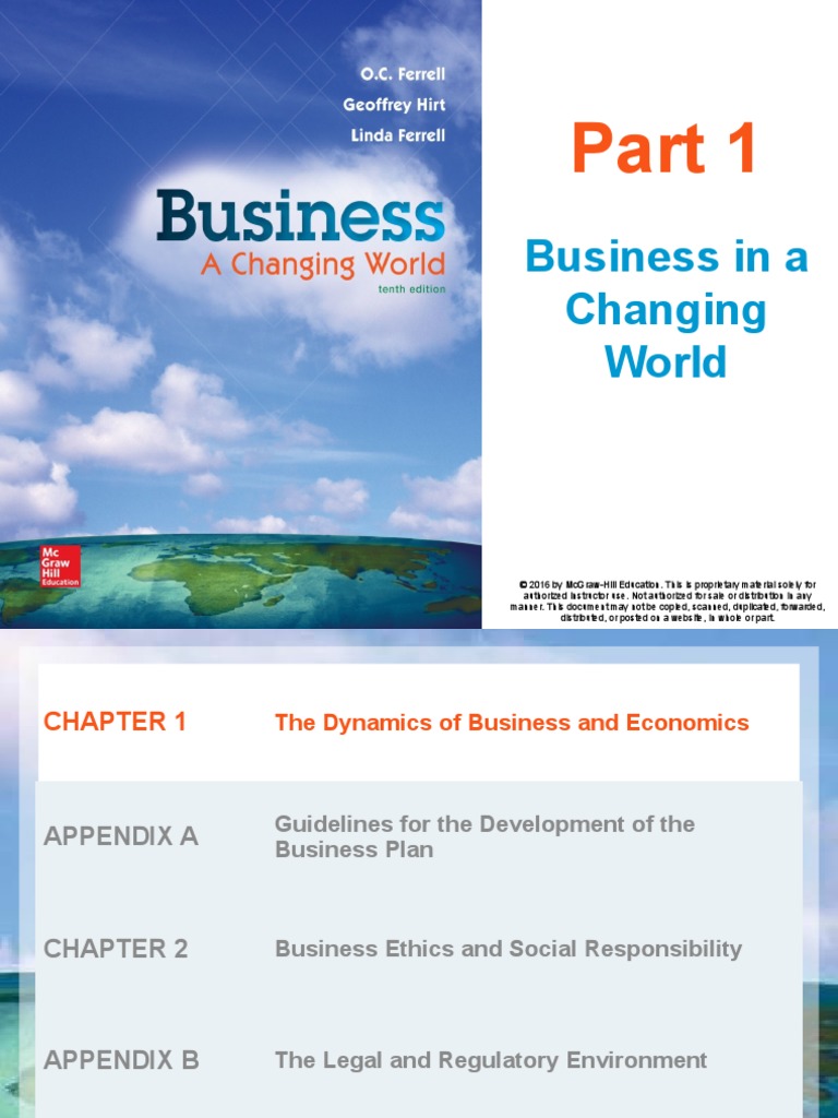 Business in A Changing World | PDF | Economic System | Free Market