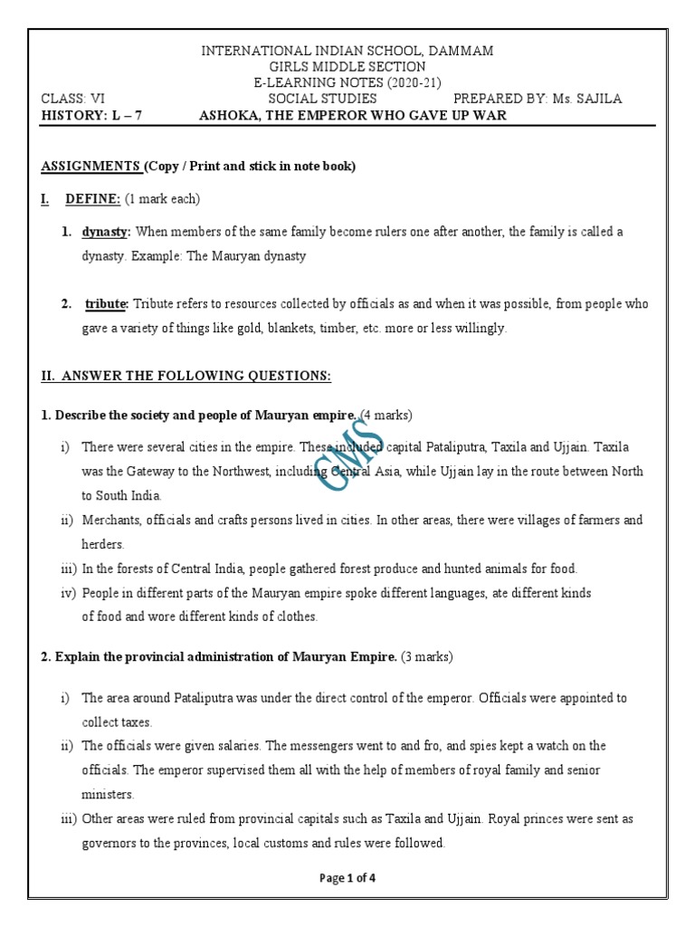 Ashoka, The Emperor Who Gave Up War | PDF | Ashoka