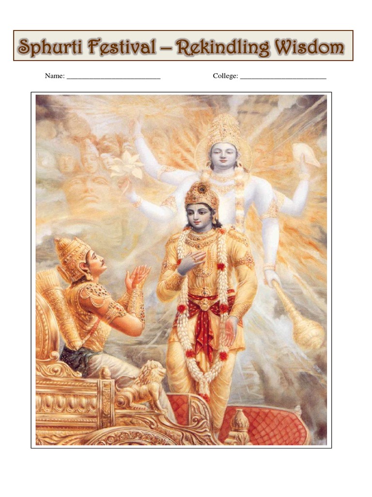 Revised 2018 - Rekindling - Wisdom | PDF | Bhagavad Gita | Dharma