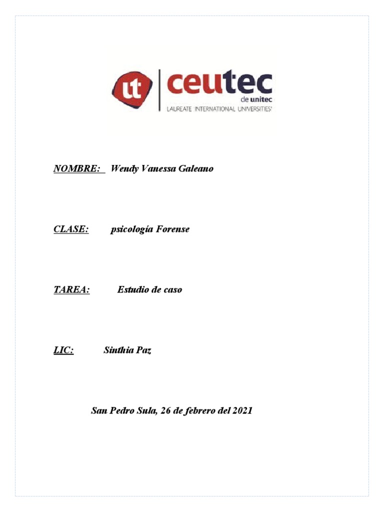 Estudio de Caso TEPT | PDF | Trauma psicólogico | La naturaleza humana