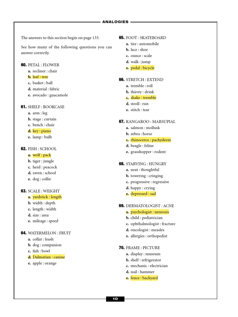 ANALOGIES | PDF | Nature | Agriculture