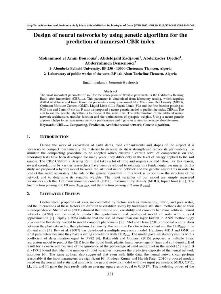 Design Of Neural Networks By Using Genetic Algorithm For The Prediction