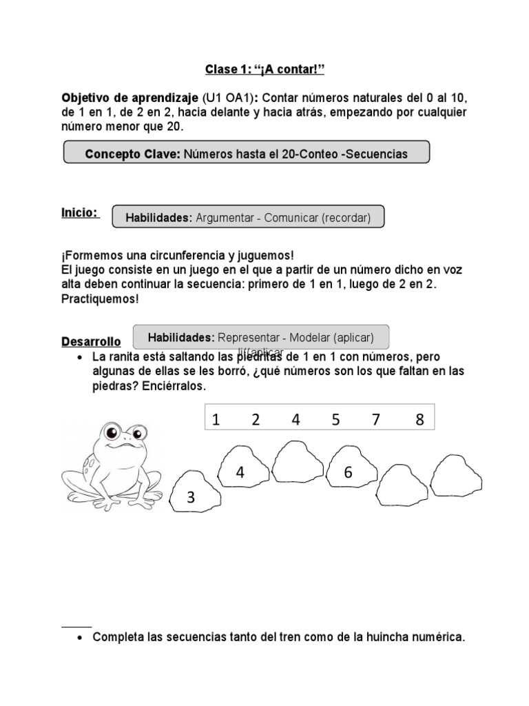Guiá Contar Hasta El 20 | PDF | Color | Aprendizaje