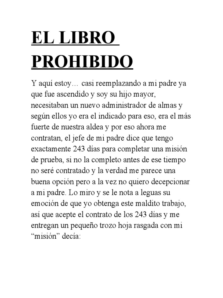 El Libro Prohibido | PDF