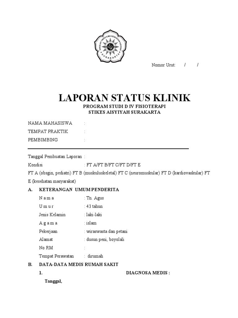 Status Klinis Low Back Pain Myogenic | PDF | Kesehatan Holistik