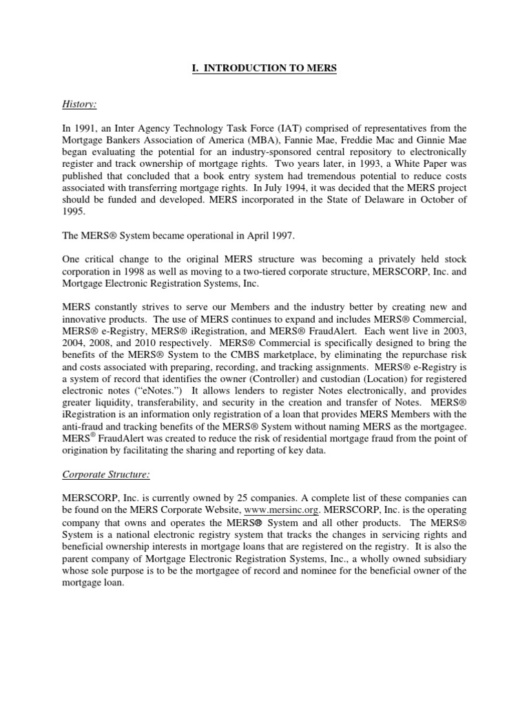 11 MERS Core Legal Concepts B | PDF | Mortgage Law | Promissory Note