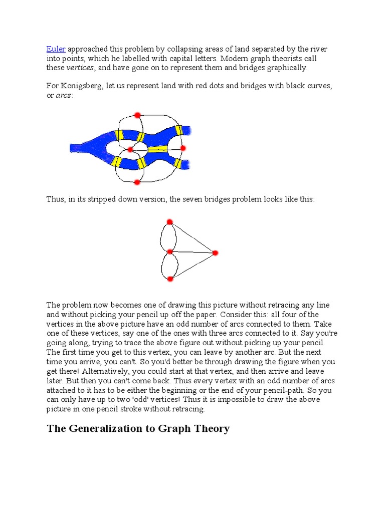 7 Bridges of Konigsberg | PDF | Vertex (Graph Theory) | Vertex (Geometry)