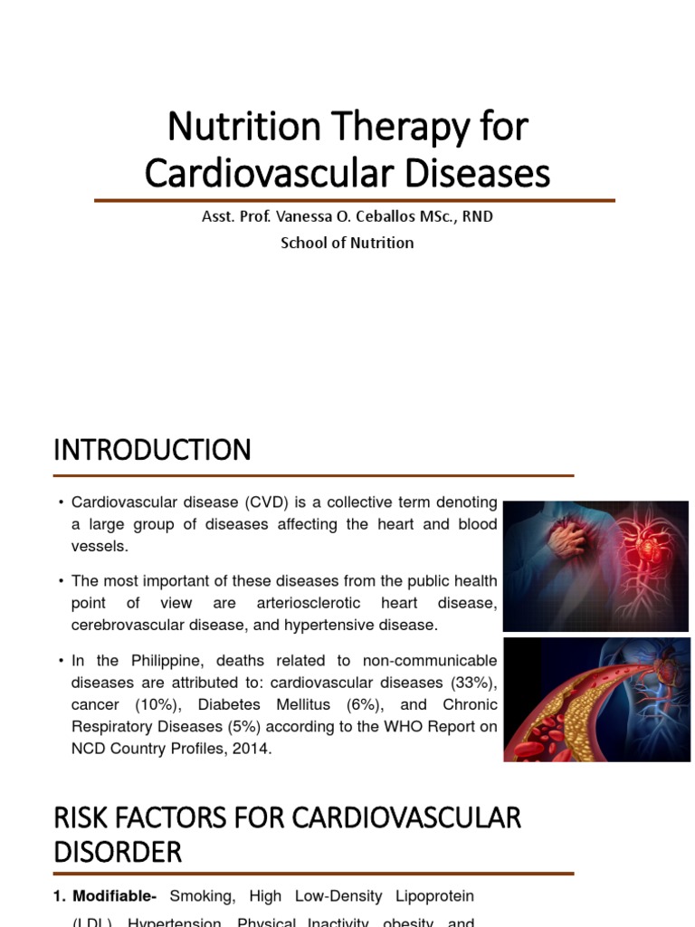 Nutrition Therapy For Cardiovascular Diseases | PDF | Hypertension ...