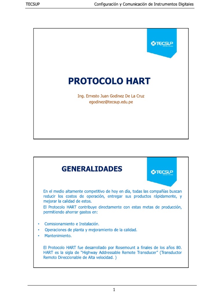 Protocolo HART - Teoría | PDF