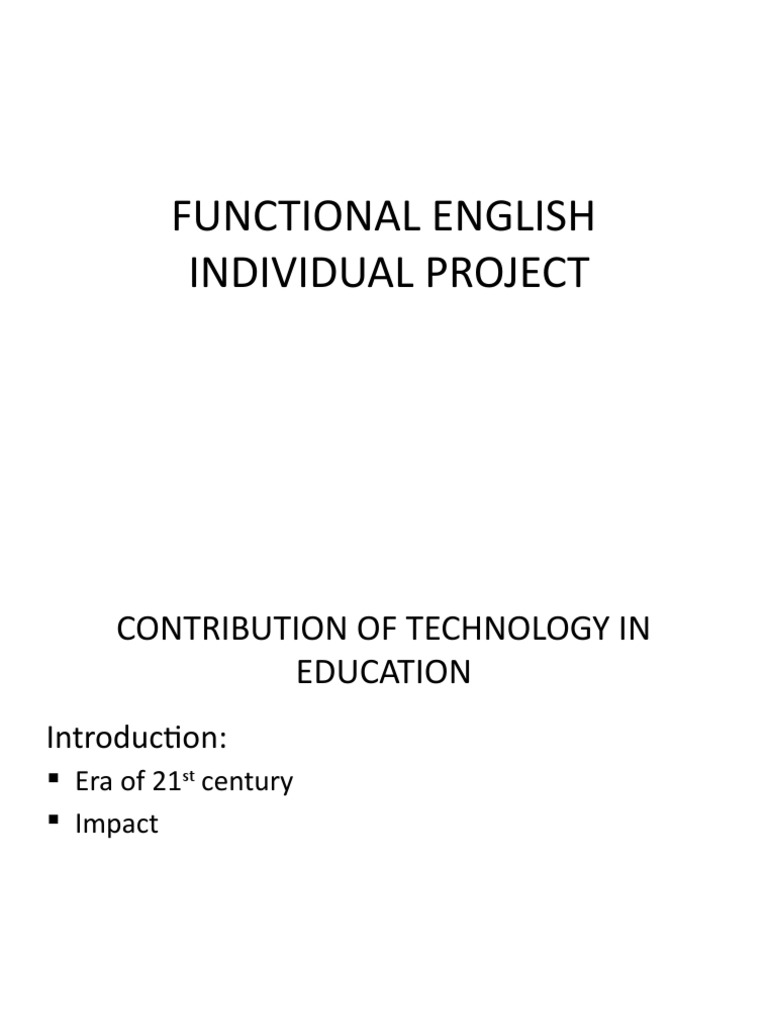 Functional English PPT Slides | PDF