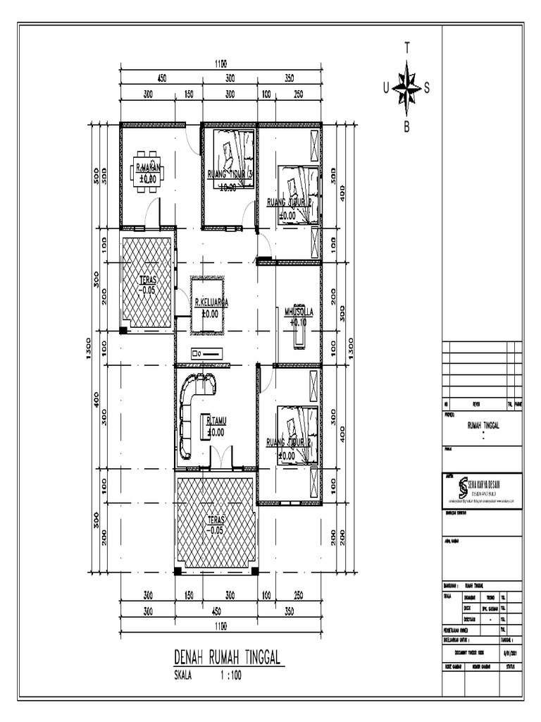 Gambar Kerja Rumah Sederhana | PDF