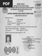 Sertifikat Operator Crane (Migas) | PDF